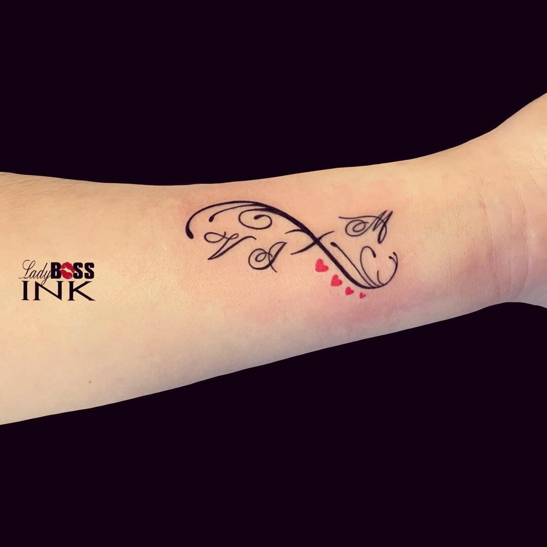 54 Initials Tattoos For Wrist- Express Yourself with Letter Art ...