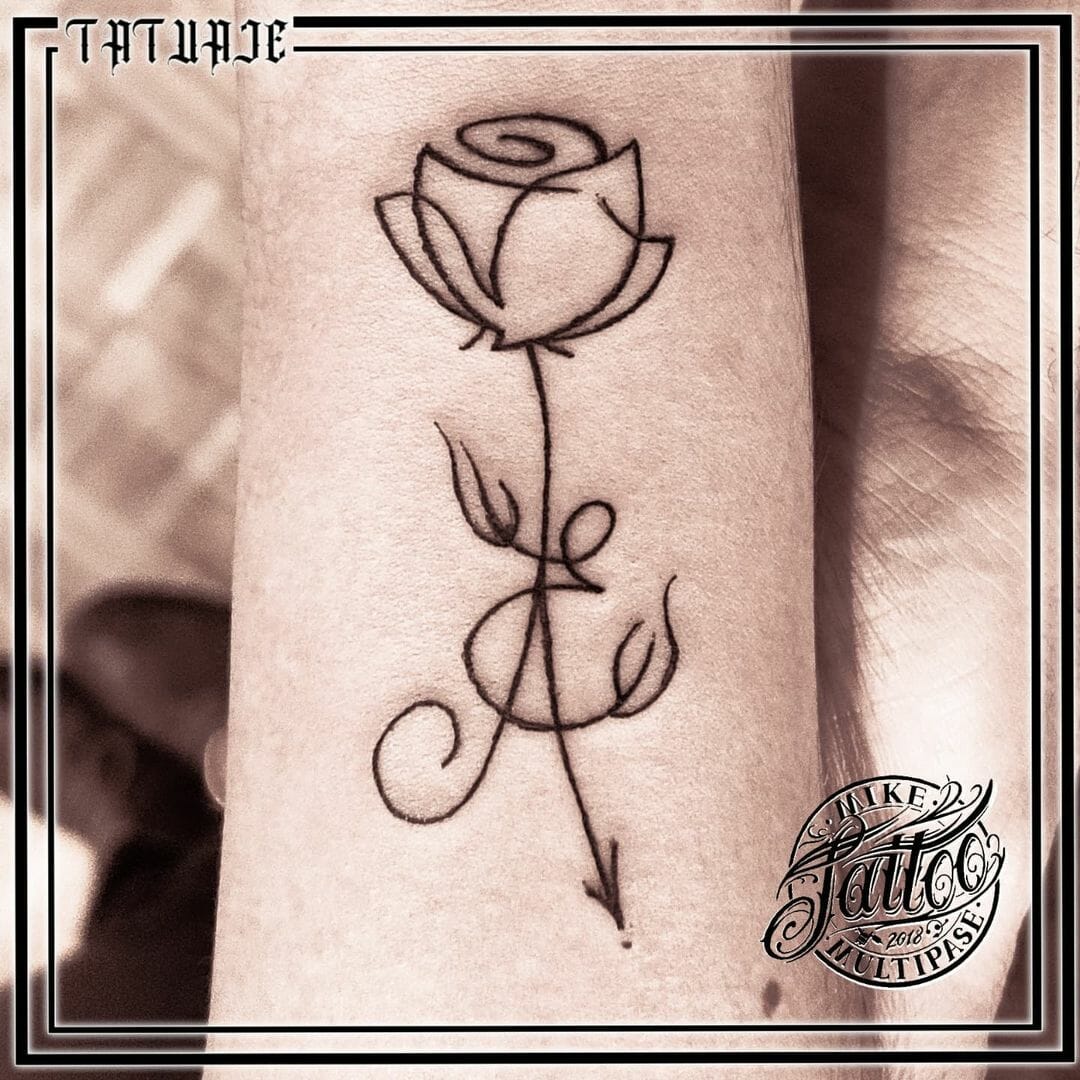 54 Initials Tattoos For Wrist- Express Yourself with Letter Art ...