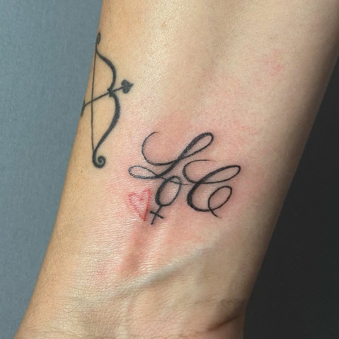 54 Initials Tattoos For Wrist- Express Yourself with Letter Art ...