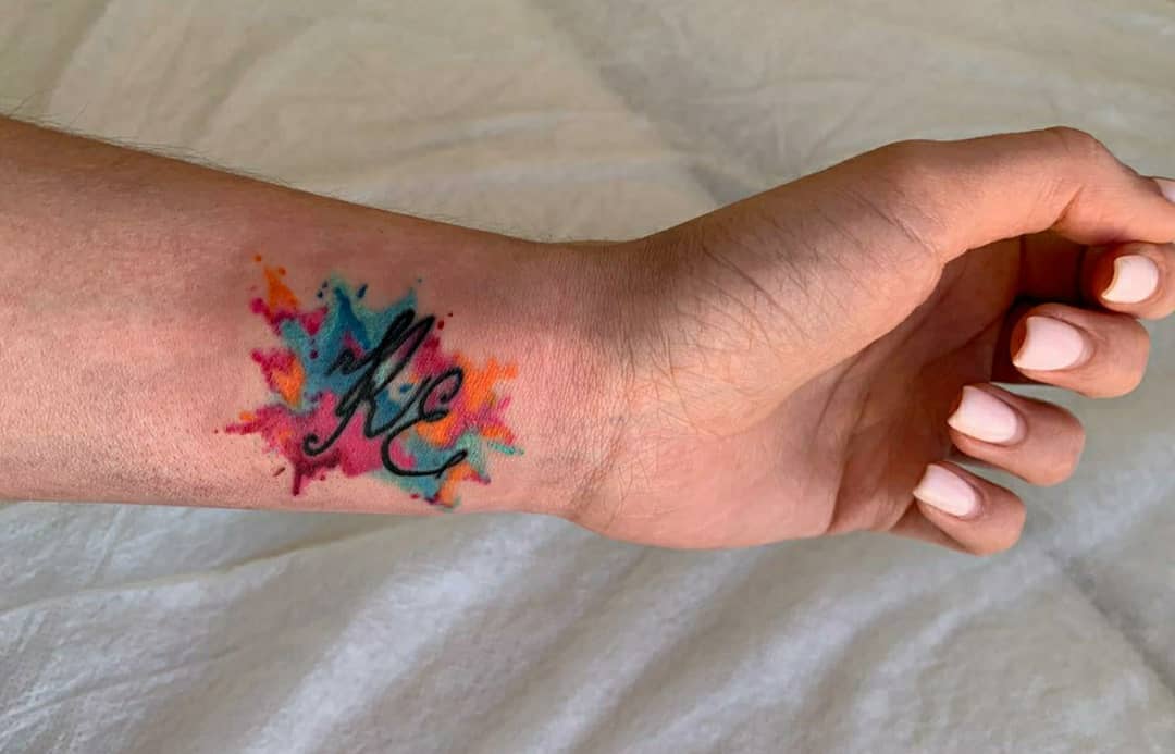 54 Initials Tattoos For Wrist- Express Yourself with Letter Art ...