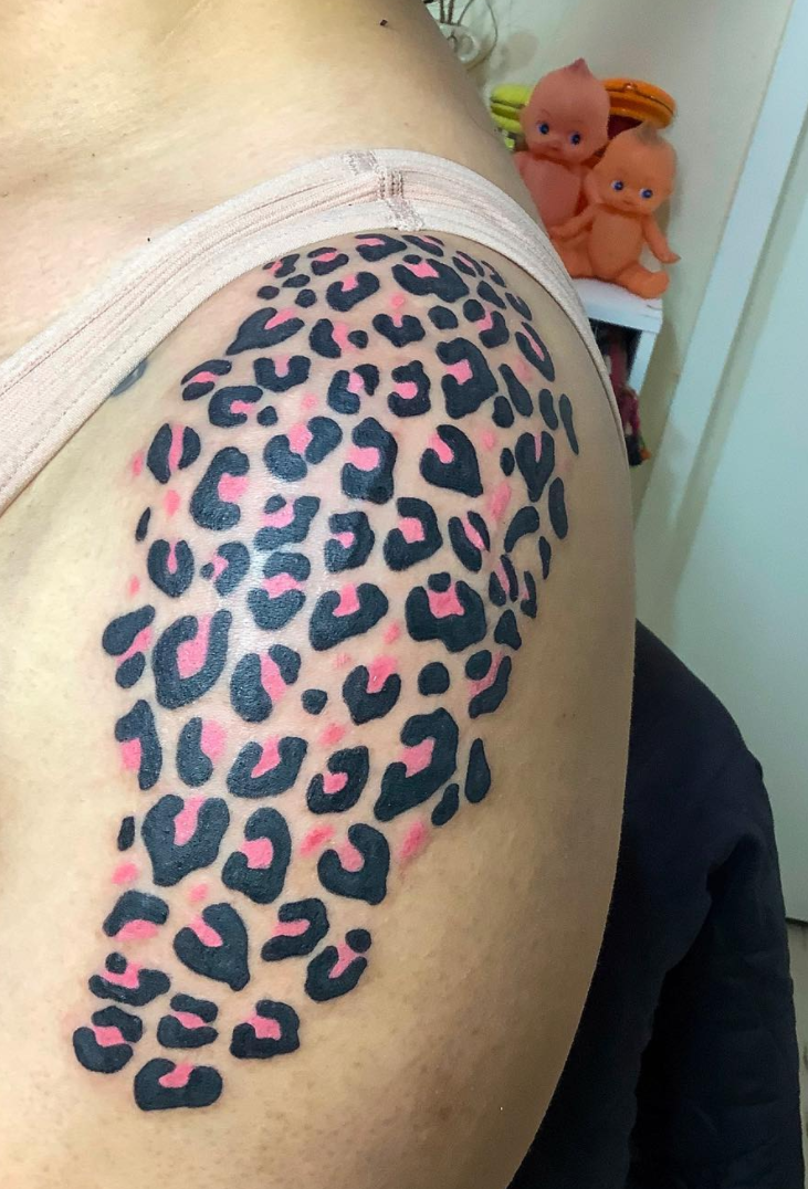 63 Awesome Leopard Print Tattoo For Best Inking On Shoulder - Psycho Tats
