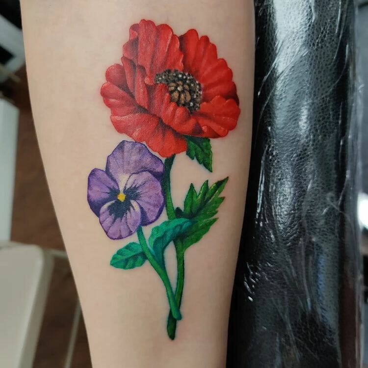30 Lovely and Delightful Poppy Flower Tattoo Ideas and Design - Psycho Tats