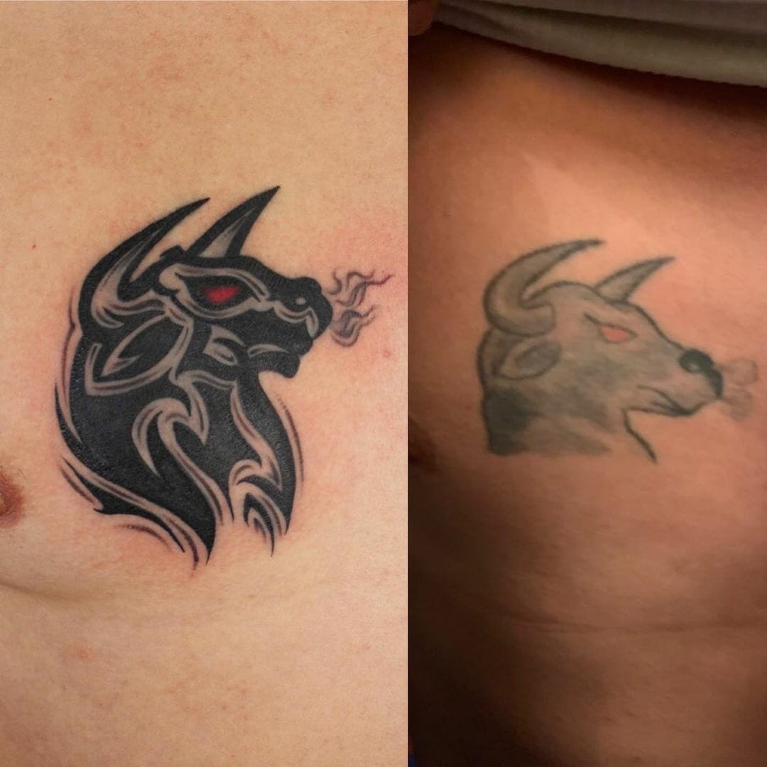 Bull Skull Design Tattoo Meaning – Inspiring Design Ideas - Psycho Tats