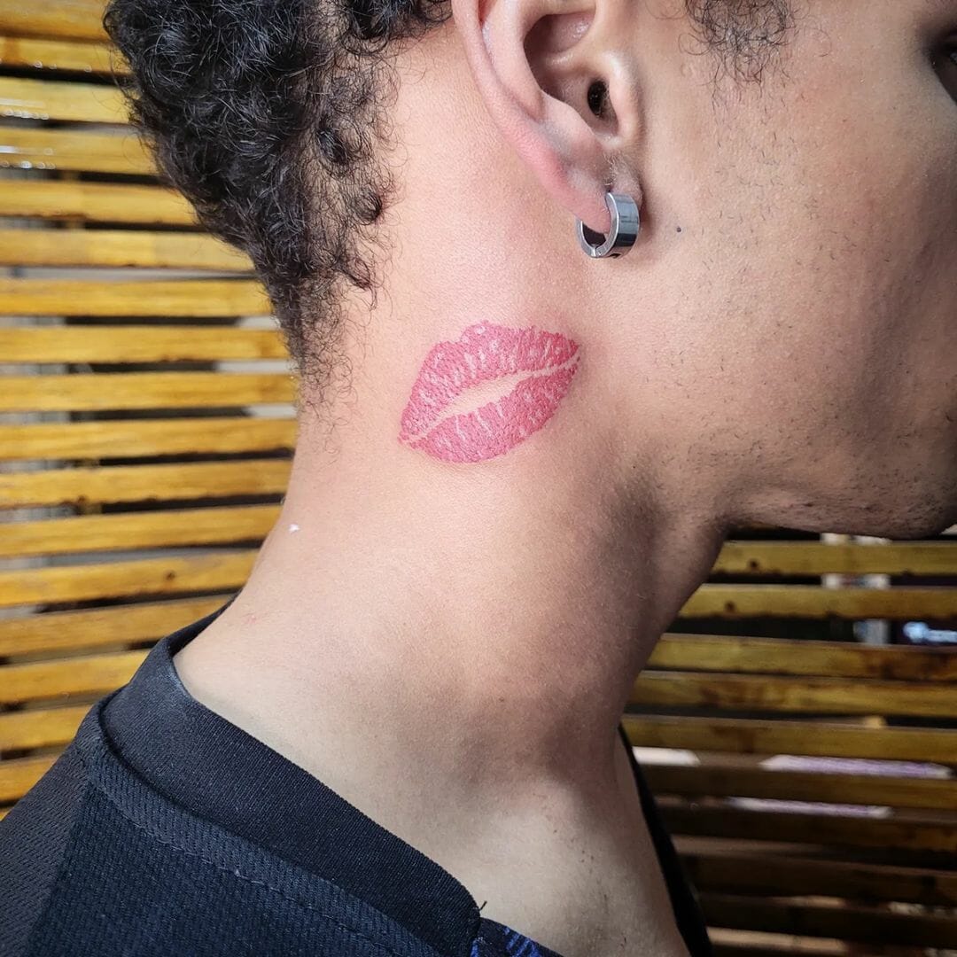 33 Playful Lip Kiss Tattoos: Express Your Love in Ink - Psycho Tats