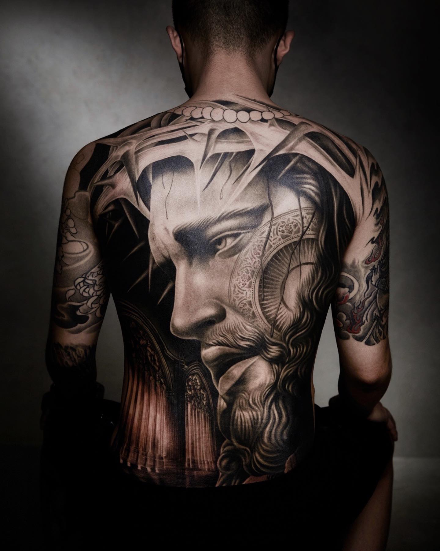 60 Exquisite And Elegant Religious Tattoo Ideas And Design For Back ...