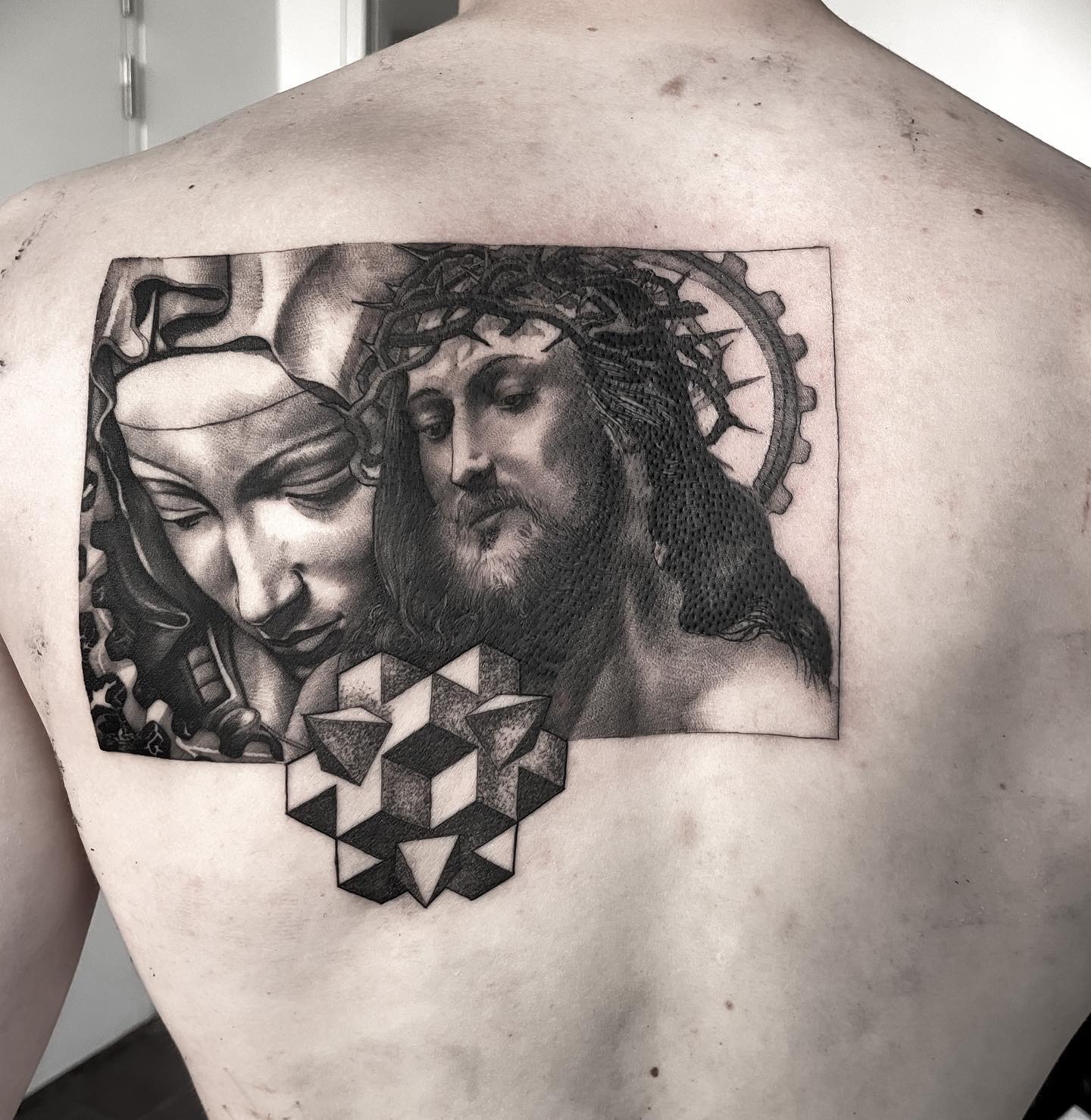 60 Exquisite And Elegant Religious Tattoo Ideas And Design For Back ...