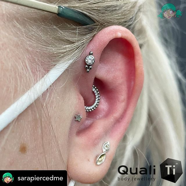 10+ Marvellous Forward Helix Piercing Design Ideas That You’ll Surely ...
