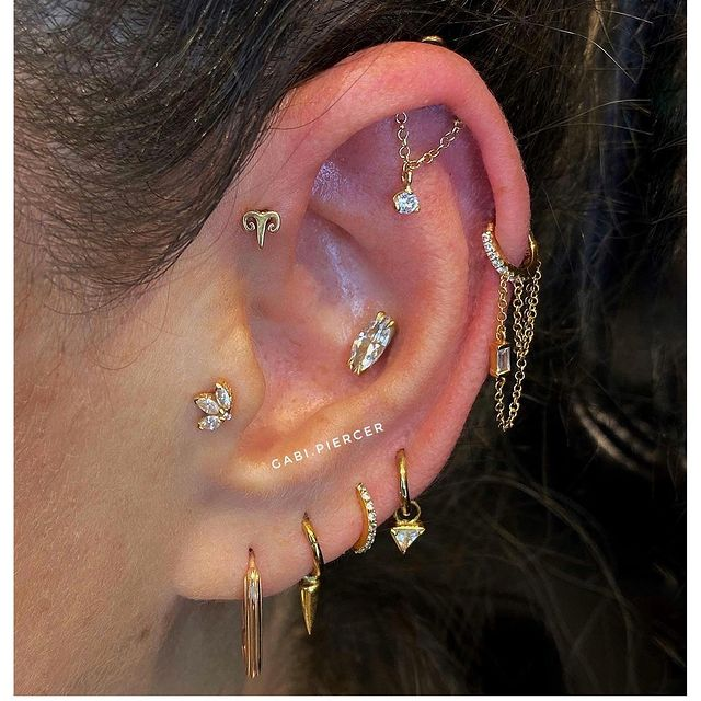 10+ Marvellous Forward Helix Piercing Design Ideas That You’ll Surely ...