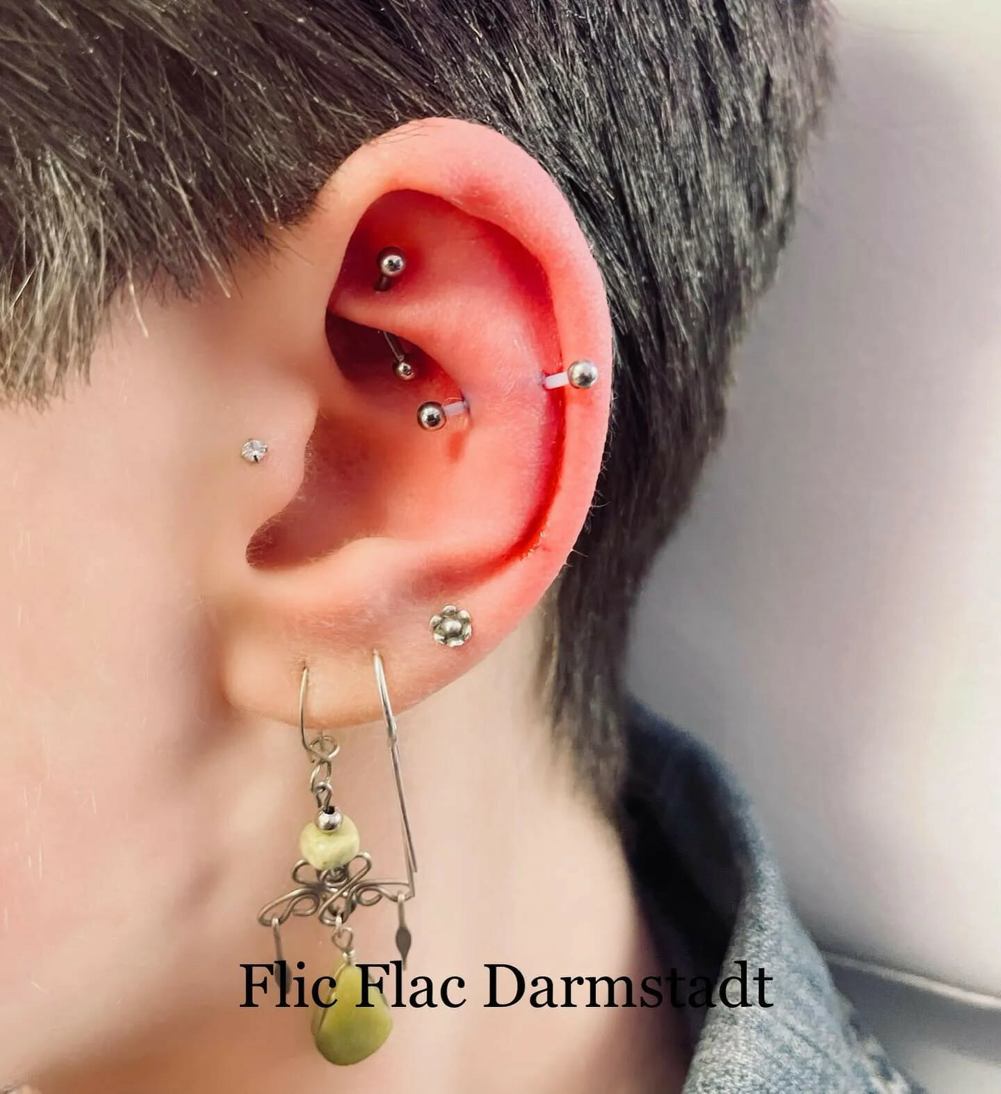 12+ Coolest Auricle Piercing Ideas That Will Leave You Mesmerized - Psycho Tats