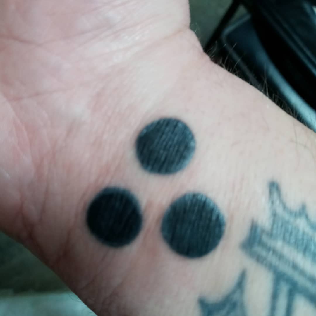 What Is The Spiritual Meaning Behind The Three-Dot Tattoos? - Psycho Tats