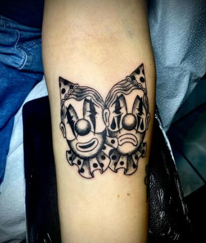 49 Exclusive Clown Tattoo Designs You Must See to Believe! - Psycho Tats