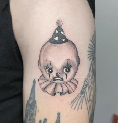 49 Exclusive Clown Tattoo Designs You Must See to Believe! - Psycho Tats