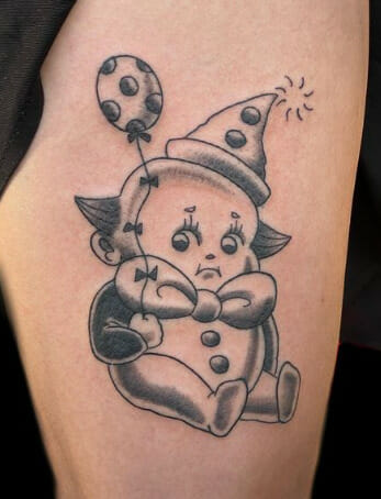49 Exclusive Clown Tattoo Designs You Must See to Believe! - Psycho Tats