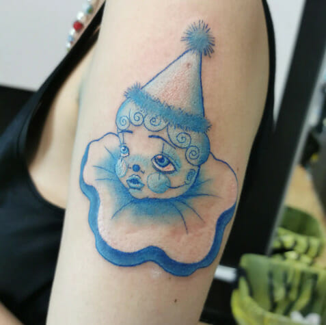 49 Exclusive Clown Tattoo Designs You Must See to Believe! - Psycho Tats