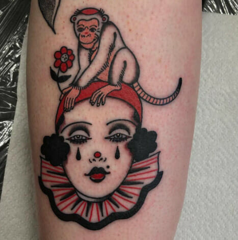 49 Exclusive Clown Tattoo Designs You Must See to Believe! - Psycho Tats