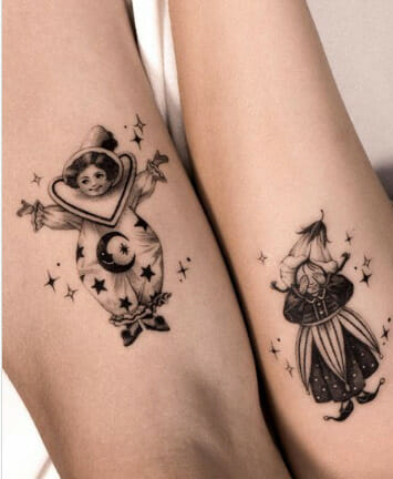 49 Exclusive Clown Tattoo Designs You Must See to Believe! - Psycho Tats