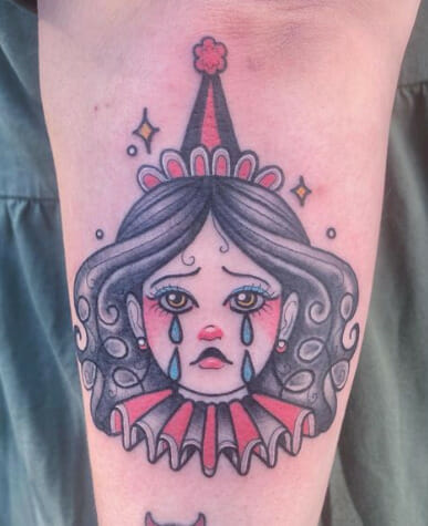 49 Exclusive Clown Tattoo Designs You Must See to Believe! - Psycho Tats