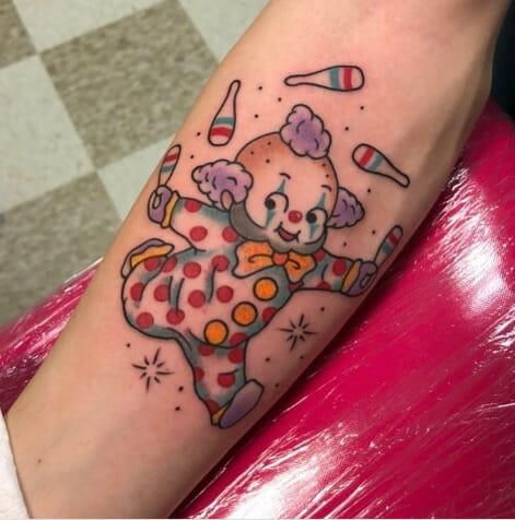 49 Exclusive Clown Tattoo Designs You Must See to Believe! - Psycho Tats