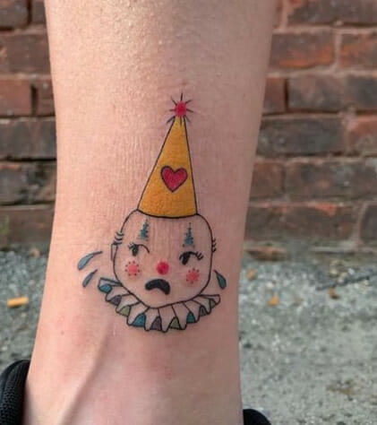 49 Exclusive Clown Tattoo Designs You Must See to Believe! - Psycho Tats