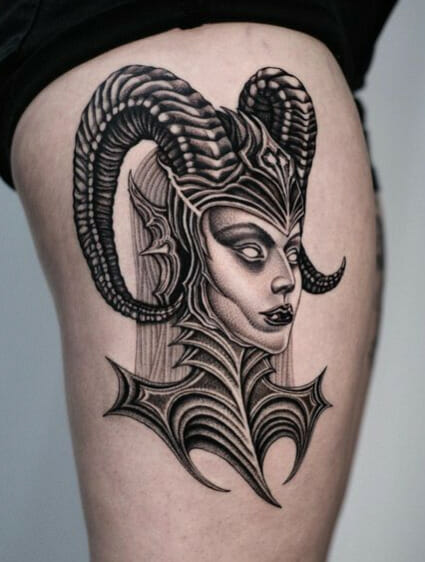 69 Deadly Evil Demon Tattoo Design - Psycho Tats