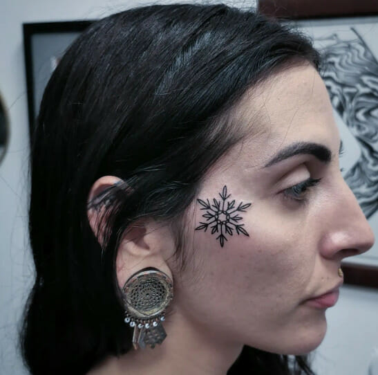 Graceful Ink: 50 Radiant Face Tattoos for Women - Psycho Tats