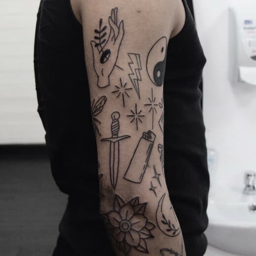 85 Vibrant Patchwork Tattoo Designs for the Artful Soul - Psycho Tats