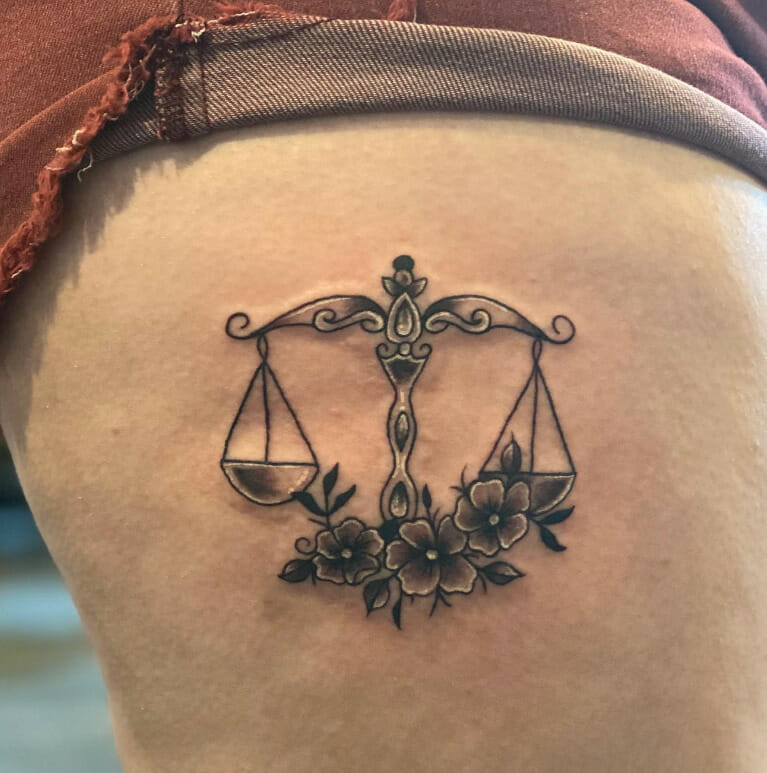 40 Inspiring Libra Tattoos You Can Get Today! - Psycho Tats