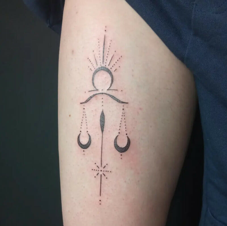 40 Inspiring Libra Tattoos You Can Get Today! - Psycho Tats
