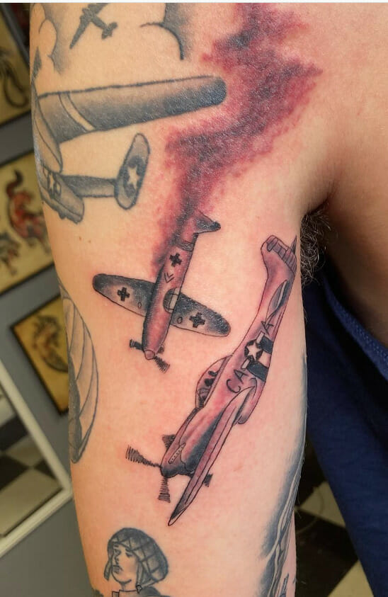 41 Airplane Tattoo Concepts to Inspire Your Next Ink – Tattoos in ...