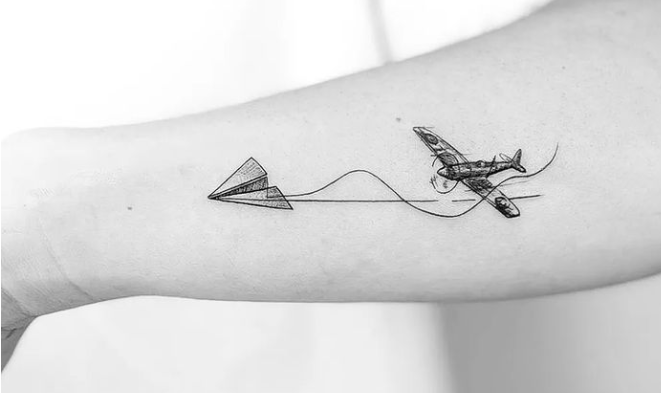 41 Airplane Tattoo Concepts to Inspire Your Next Ink – Tattoos in ...