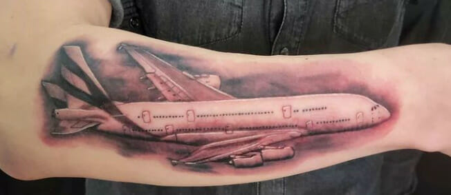 41 Airplane Tattoo Concepts to Inspire Your Next Ink – Tattoos in ...
