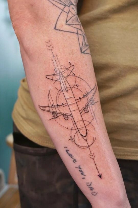 41 Airplane Tattoo Concepts to Inspire Your Next Ink – Tattoos in ...