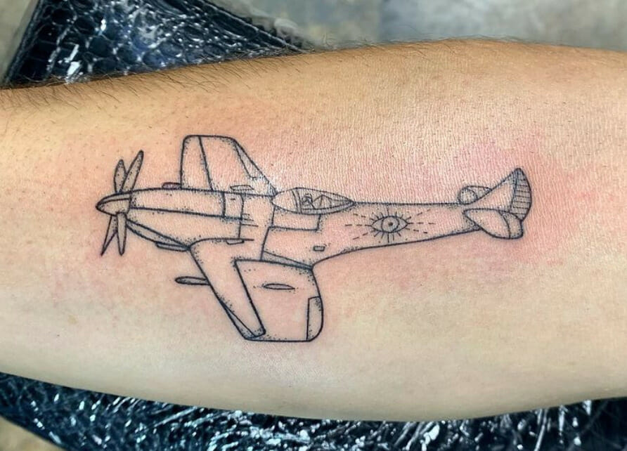 41 Airplane Tattoo Concepts to Inspire Your Next Ink – Tattoos in ...