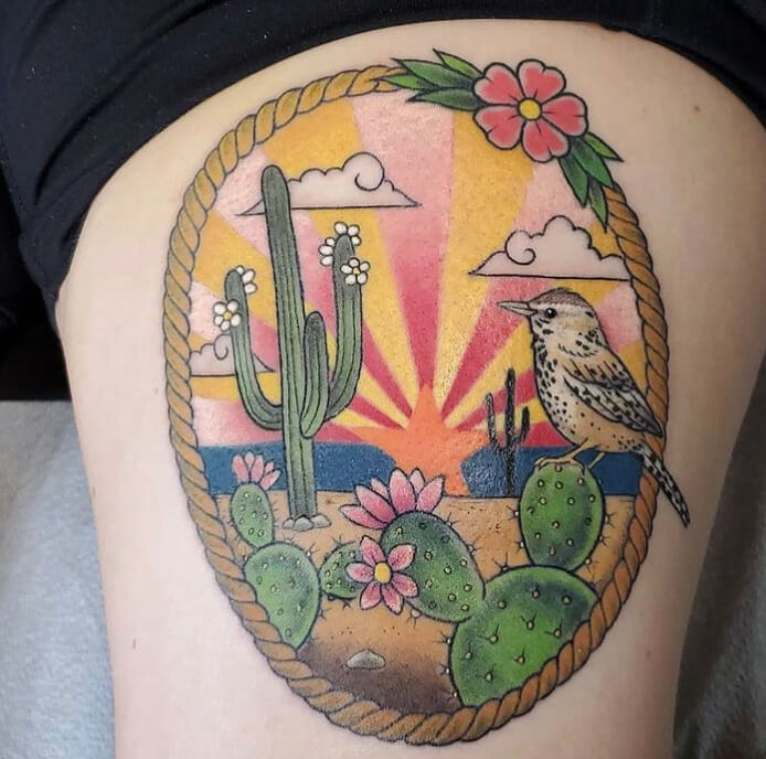 41 Cactus Tattoo Designs With Unique & Symbolic Meanings - Psycho Tats