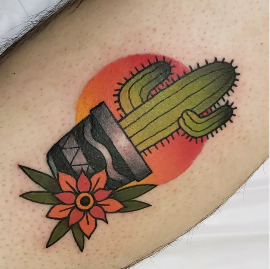 41 Cactus Tattoo Designs With Unique & Symbolic Meanings - Psycho Tats