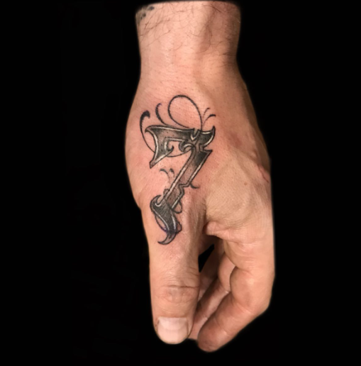15 Magnificent Number 7 Tattoo Designs - Psycho Tats