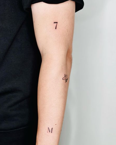 15 Magnificent Number 7 Tattoo Designs - Psycho Tats