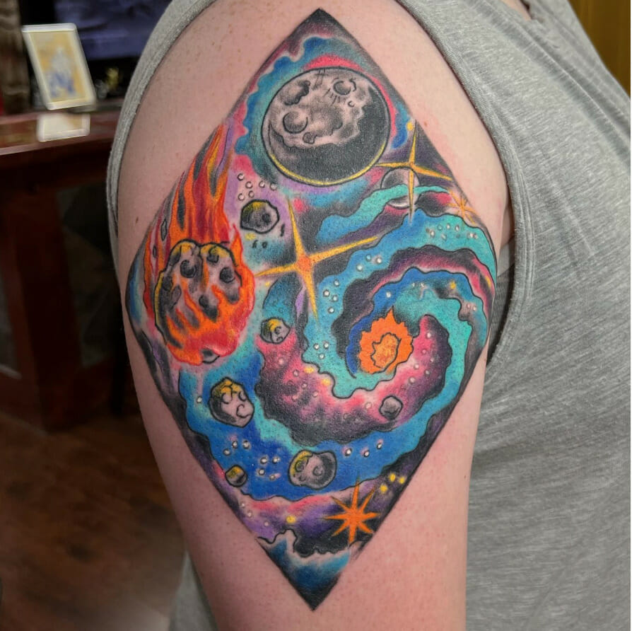 61 Earth Shattering Space Tattoo Designs Will Undoubtedly Make You Look ...