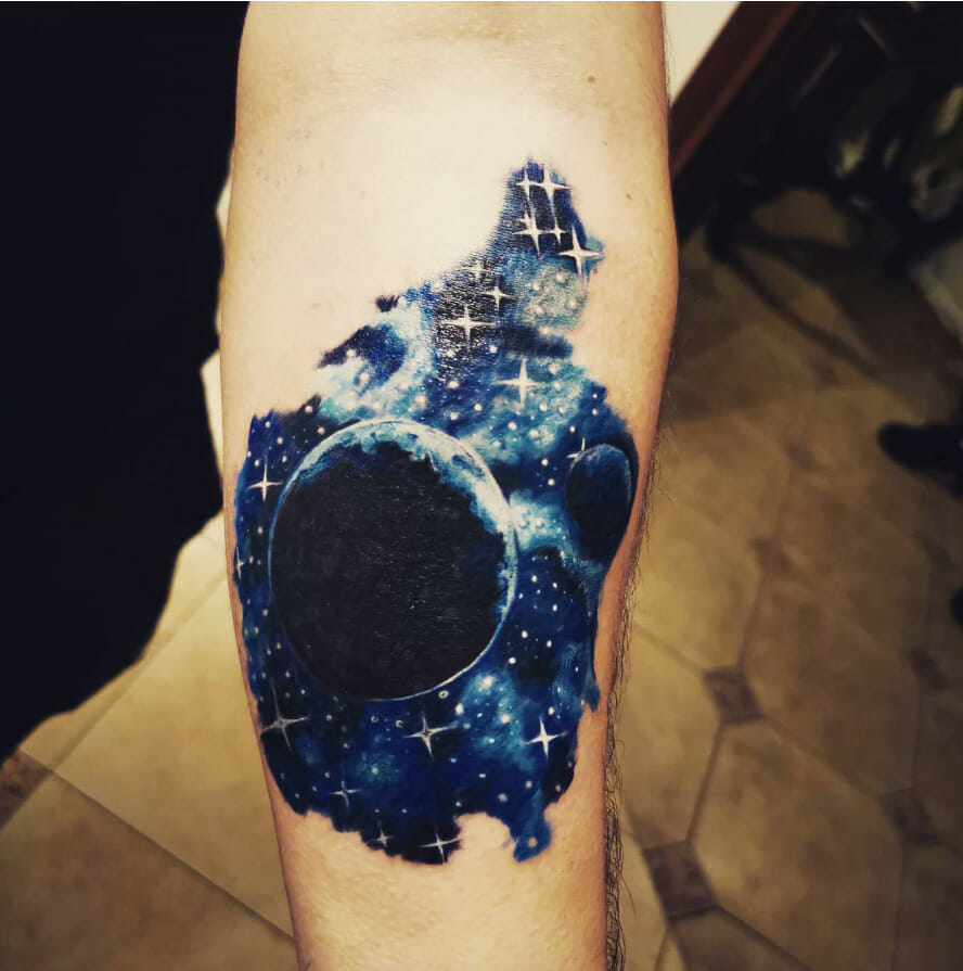 61 Earth Shattering Space Tattoo Designs Will Undoubtedly Make You Look ...