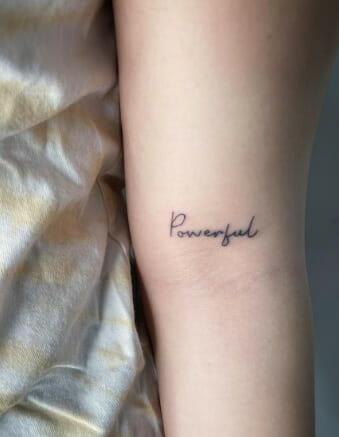 51 Modern Text Word Tattoo Designs with Deep Meaning - Psycho Tats