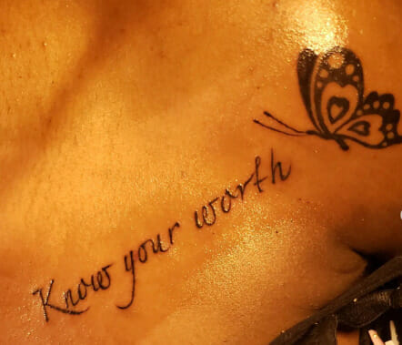 51 Modern Text Word Tattoo Designs with Deep Meaning - Psycho Tats