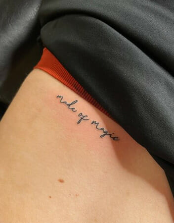 51 Modern Text Word Tattoo Designs with Deep Meaning - Psycho Tats
