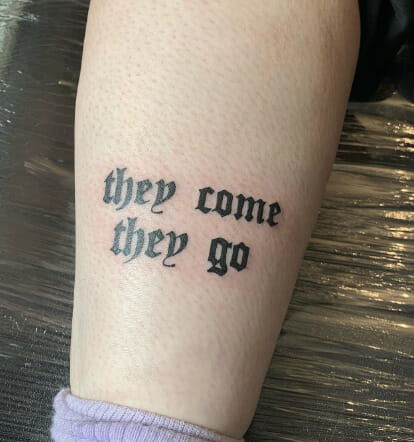 51 Modern Text Word Tattoo Designs with Deep Meaning - Psycho Tats