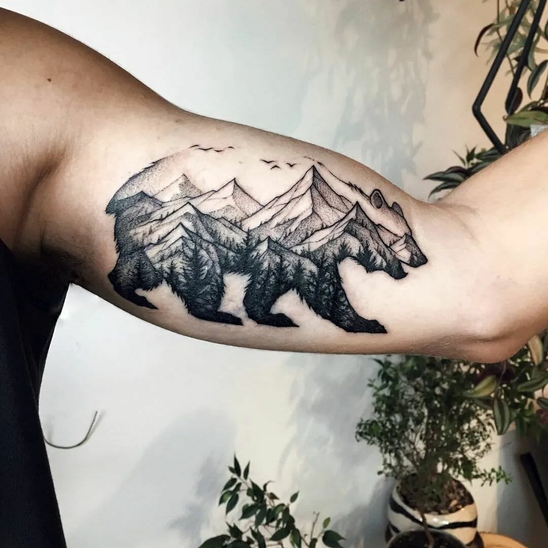 55 Latest Mountain Tattoo Designs with Deep Meanings - Psycho Tats