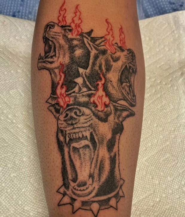 15 Three Headed Dog Cerberus Guardian of Hell Tattoos with Deep Meaning ...
