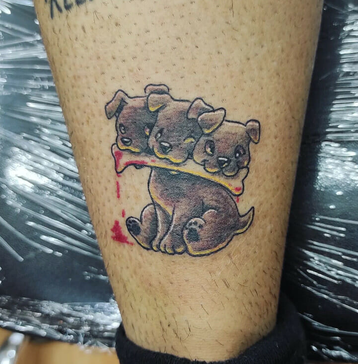 15 Three Headed Dog Cerberus Guardian of Hell Tattoos with Deep Meaning ...