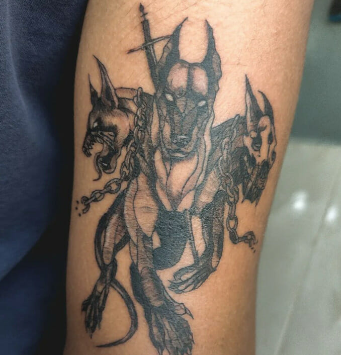 15 Three Headed Dog Cerberus Guardian of Hell Tattoos with Deep Meaning ...