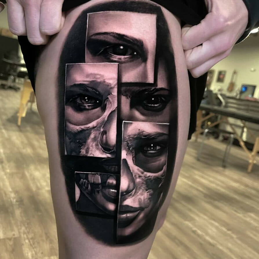 71 Mesmerizing Optical Illusion Tattoos That Will Make You Look Twice ...