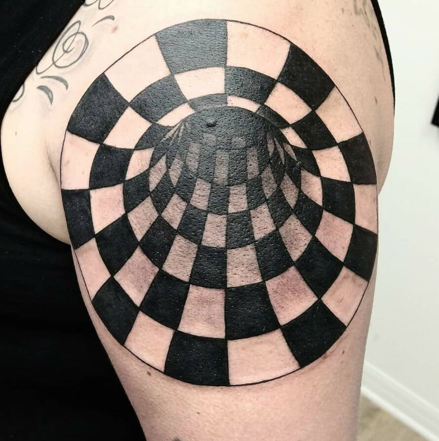 71 Mesmerizing Optical Illusion Tattoos That Will Make You Look Twice ...
