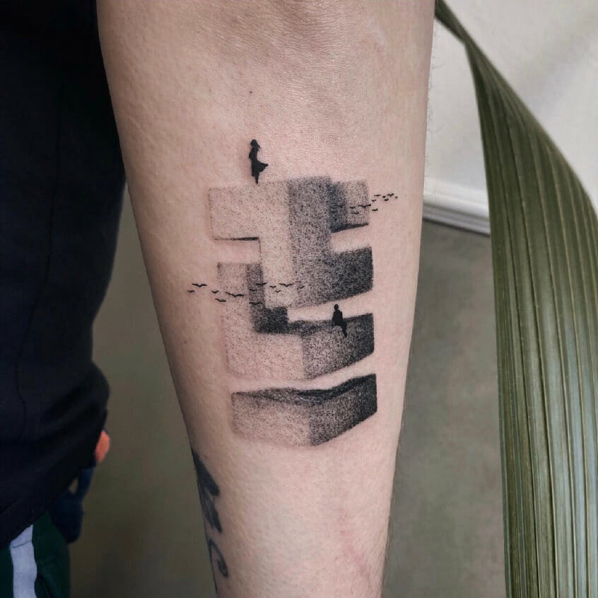 71 Mesmerizing Optical Illusion Tattoos That Will Make You Look Twice ...